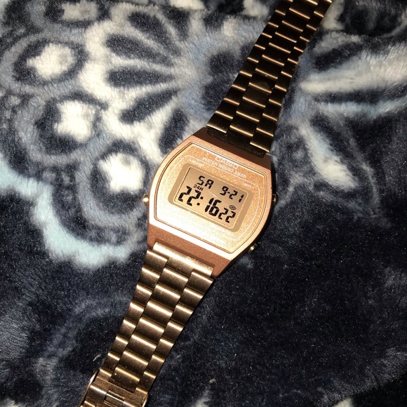 Casio | Accessories | Casio Vintage Rose Gold Digital Watch | Poshmark